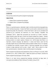 Python Final Report Docx SIX WEEKS SUMMER TRAINING REPORT On PROGRAMMING WITH PYTHON Submitted