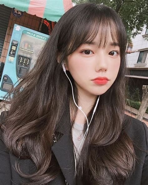 Pin By ゆう On •sumados• Korean Long Hair Korean Bangs Hairstyle