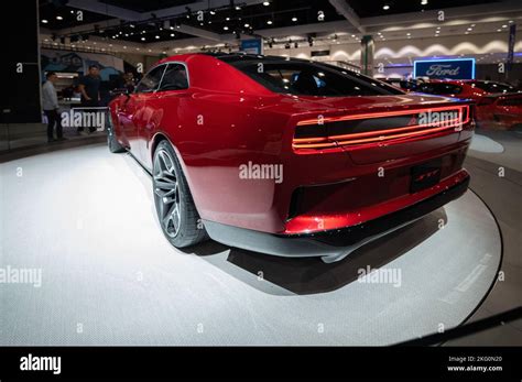 Los Angeles Usa November 17 2022 All Electric Dodge Challenger