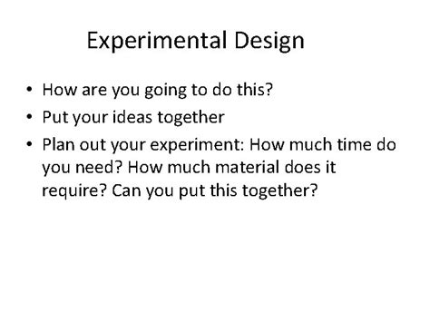 Science Fair Project Problem Statement This Is The