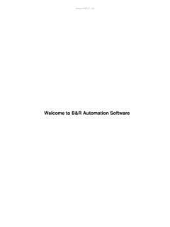 Welcome To B R Automation Software Welcome To B R Automation Software Pdf PDF PRO