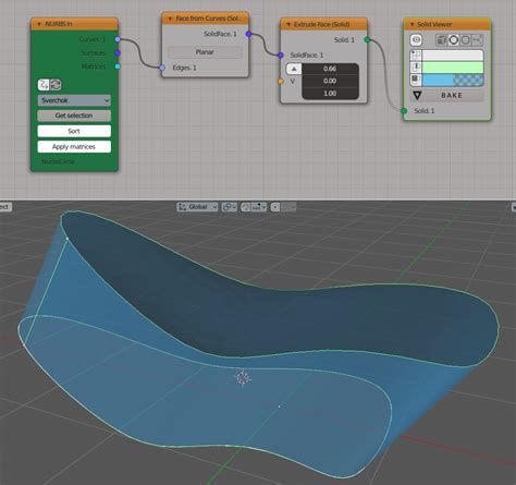 Extrude Face Solid Sverchok Documentation