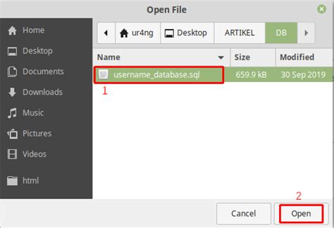 Restore Database Mysql Menggunakan Phpmyadmin