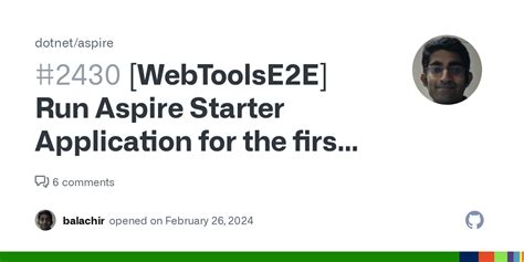Webtoolse2e Run Aspire Starter Application For The First Time The