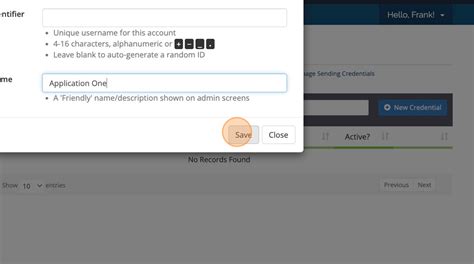 Sending Credential Creation For Outbound Smtp Duocircle