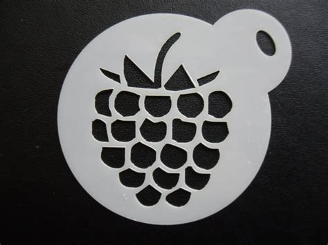 Unique Bespoke New 60mm Raspberry Cookie Craft And Face Painting Stencil Etsy