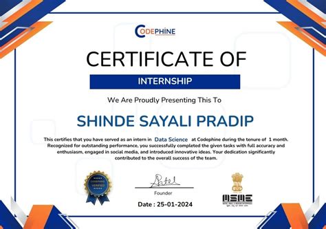 Sayali Shinde On Linkedin Datascience Internshipcomplete Codephine