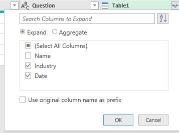 Excel Expand Table With Power Query In Multible Colums Not In Rows
