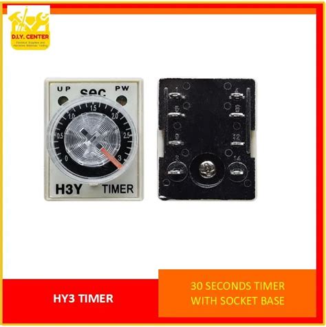 1set H3y 2 Power On Delay Timer 220vac 30s H3y Time Relay Dpdt 8pin 2no 2nc With Pyf08a My2