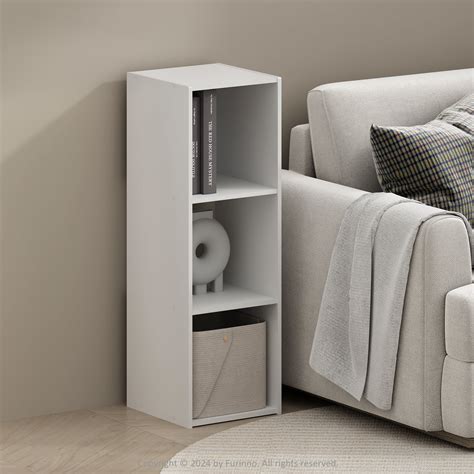 Furinno Pelli Cubic Storage Cabinet In Bookcase In Bookshelf In 3 Cube In White