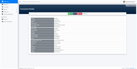auto dealer management system in php oop free source code sourcecodester