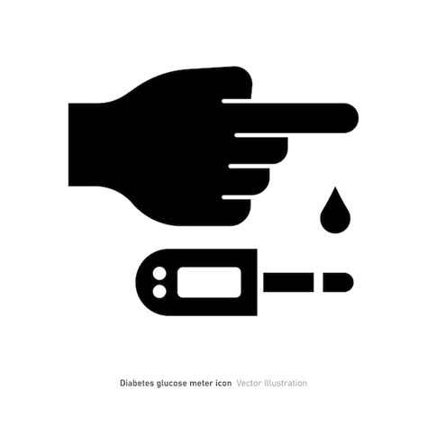 Premium Vector Diabetes Glucose Meter Icon Design Vector Illustration
