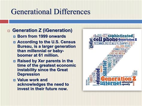 Generational Differences In The Workplace Pptx