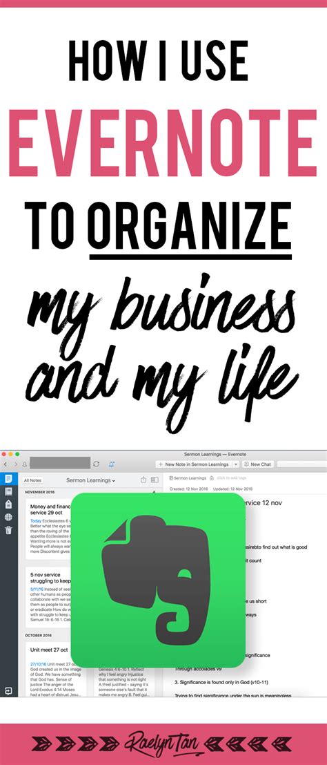 How I Use Evernote To Organize My Business Life