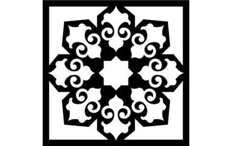 Laser Cut Islamic Wallpaper Pattern Free Dxf File Free