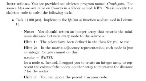 solved instructions you are provided one skeleton program