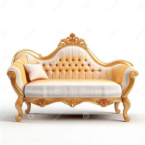 Divan De Alta Calidad Aislado En Imagen De Fondo Blanco Stock De
