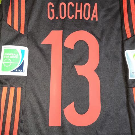 Memo Ochoa Mexico 2014 World Cup Gk Soccer Jersey Shirt L Sku G86995