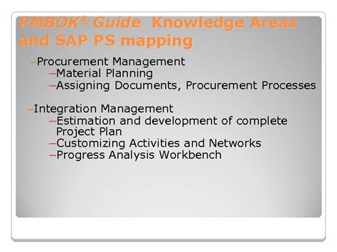 Project Management Using Sap Project System Ps Esi
