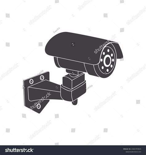 Security Camera Surveillance Camera Vector Illustration Stock Vector