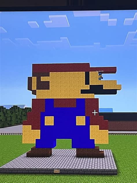 I Made A 8 Bit Mario In Minecraft R Supermario