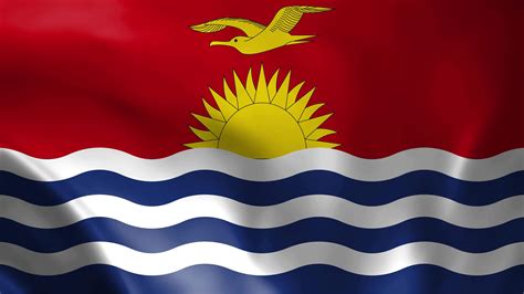 Kiribati Waving Flag Flag Of Kiribati Animation Kiribati Flag Closeup