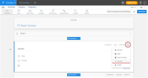 Reorder Questions How To Questionpro Help Document