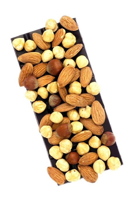 Chocolate and Nuts stock photo. Image of aliment, foodstuff - 14469034