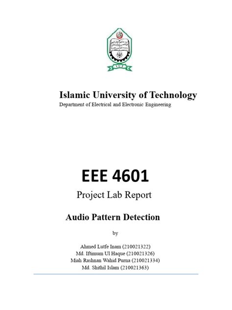 Speech Pattern Detection Report Pdf Speech Recognition Pattern