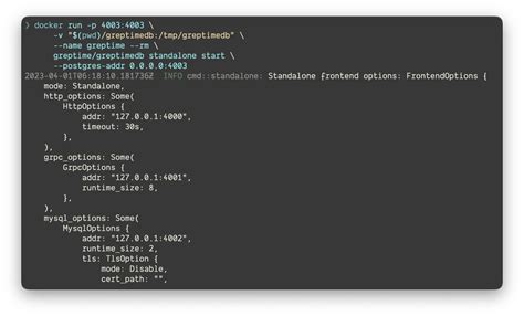 How To Pass Default User And Password Postgres To Docker Start · Greptimeteam · Discussion