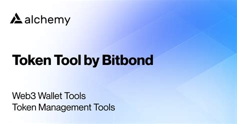Bitbond Token Tool Token Management Tools Alchemy