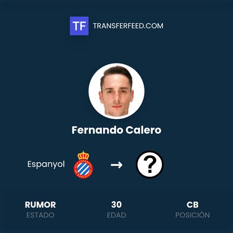 ¿fernando Calero Deja Espanyol Transferfeed