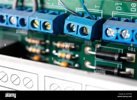 Terminal Blocks For The Transmission Of Io Signals Close Up Selective