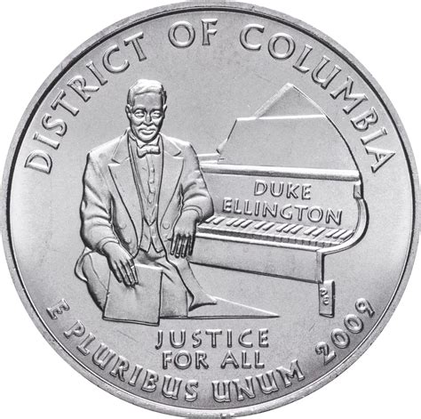 E 129 Quarter Dollar Of The Usa District Of Columbia 2009