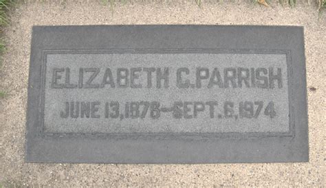 Elizabeth Ann Collings Parrish 1876 1974 Mémorial Find A Grave