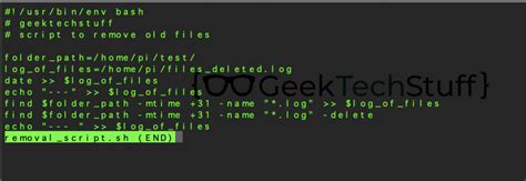 Deleting Old Files With Bash Removing Old Log Files With Bash Linux Geektechstuff