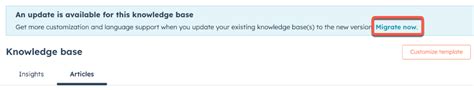 Migrate Your Knowledge Base