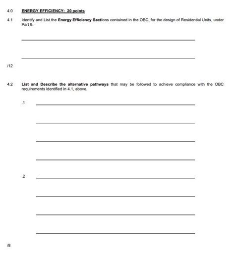 Solved Energy Efficiency 20 Points Identify And List The