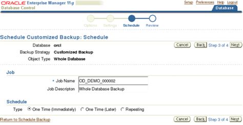 Setting Up RMAN For Backup And Recovery Using Database Control