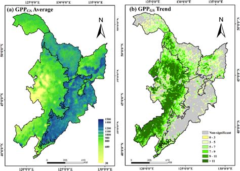 Spatial Distribution Of A Multi Year Average Of Accumulated Gross