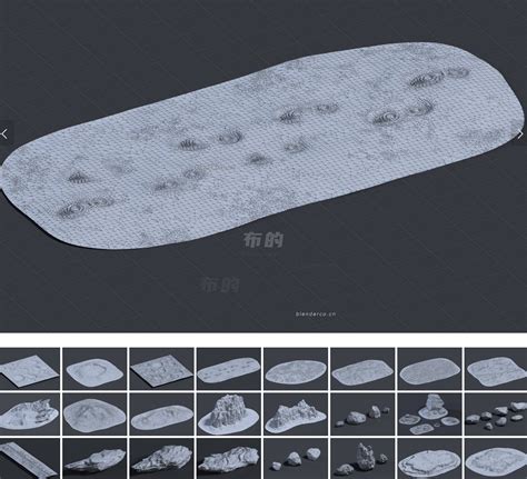 Blender太空宇航员人物角色地形环境3d模型资产预设合集 Bigmediumsmall Astronova Blender布的