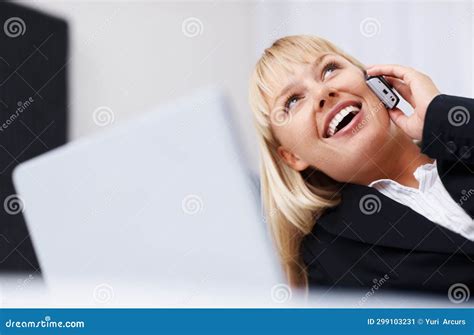 Businesswoman Thinking Or Phone Call With Laptop For Communication In Home Office For Consult