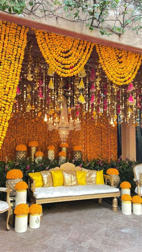 Mayun Setup Decorazioni Nuziali Mariage Mehndi Decor