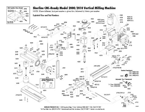 Exploded Views Sherline Products