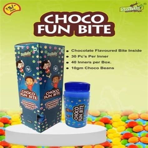 Choco Fun Bite Soft Candy In Multi Color Bottle Packaging 30 Pcs Mix Flavor 9 Months Shelf
