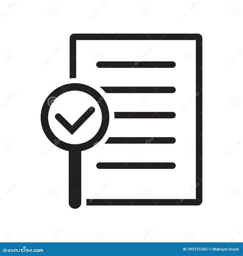 Audit Icon Simple Element From Audit Collection Document Icon With Magnifying Glass And Check