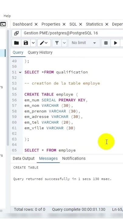 🔴 Base De Données Création De Tables Dans Postgresql Pgadmin Postgis Partie 2 Youtube