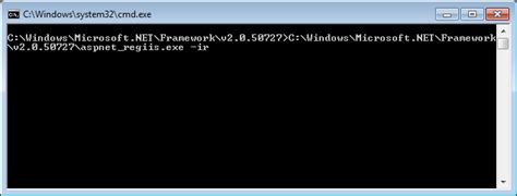 Register Net Framework Version With IIS Web Server