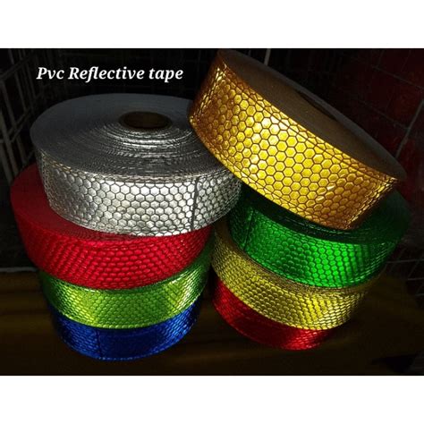 Honeycomb Digital Pvc Reflectorized 2inch X50m Non Stick Tape Safety Warning Signage Shopee