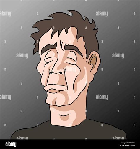 An Image Of A Cartoon Sad Man Stock Vector Image And Art Alamy